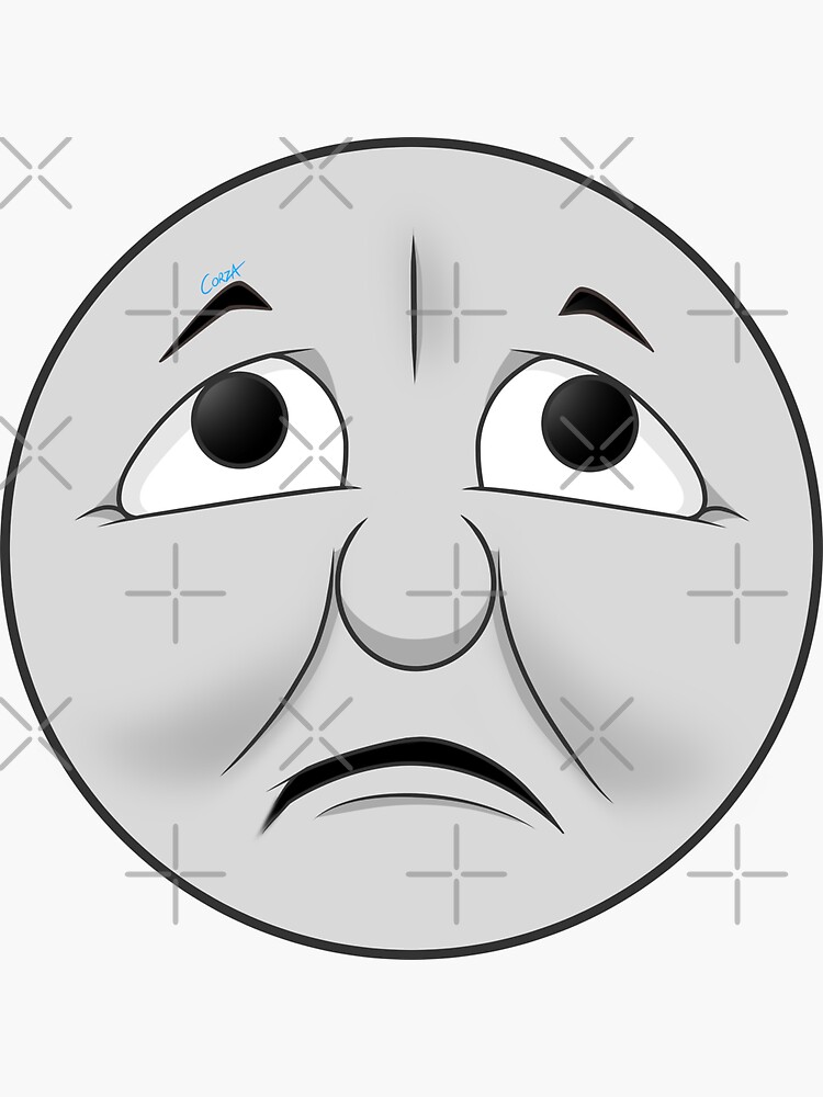 "James (sad face)" Sticker for Sale by corzamoon | Redbubble