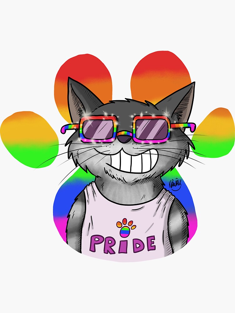 "Cat Pride" Sticker by nawak | Redbubble