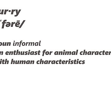 "Furry Definition" Sticker for Sale by WorldofFurries2 | Redbubble
