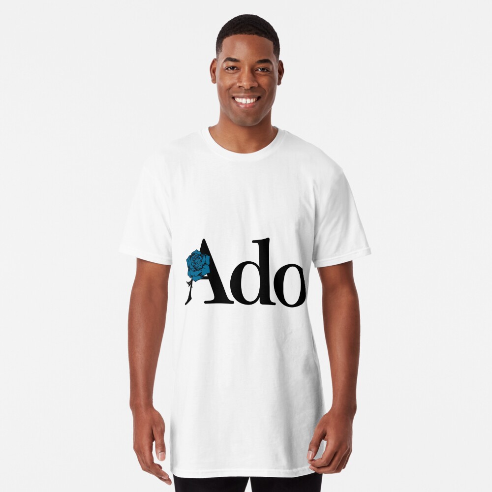 "Ado Text Blue Rose Logo" Sticker by ElodieLopez | Redbubble