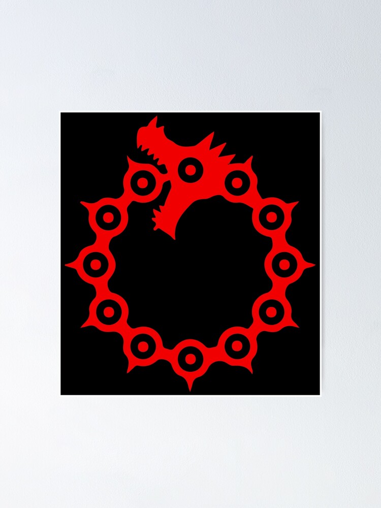 Póster «Signo del Dragón Meliodas» de gainzgear | Redbubble