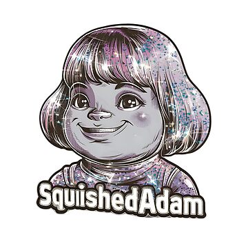 "Squished Adam Girl" Sticker for Sale by Sukor1989 | Redbubble