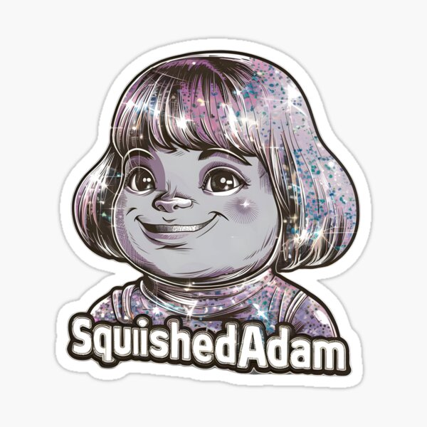"Squished Adam Girl" Sticker for Sale by Sukor1989 | Redbubble