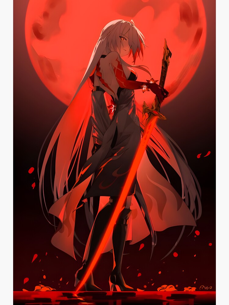 "Acheron Honkai Star Rail - Acheron Beautiful Cover image" Sticker for ...