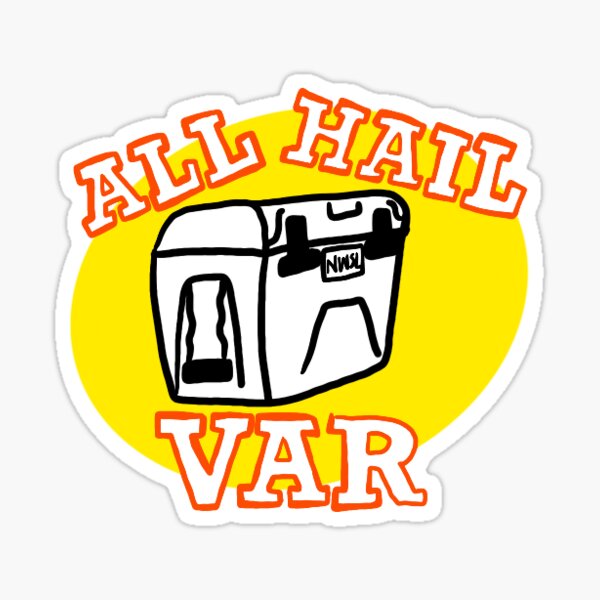 "VAR CHECK" Sticker for Sale by TurboDraws17 | Redbubble