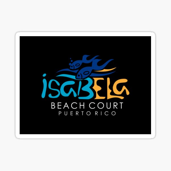 "Isabela Beach Court Logo" Sticker for Sale by Tami Hicks | Redbubble