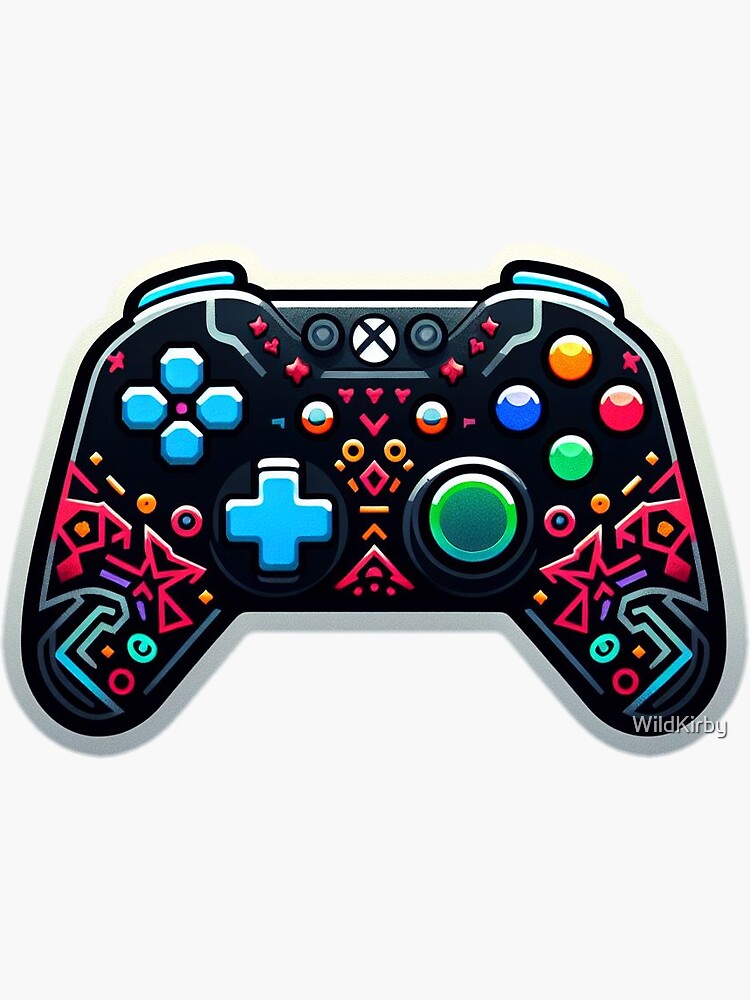 custom xbox controller sticker Sticker for Sale by WildKirby Redbubble