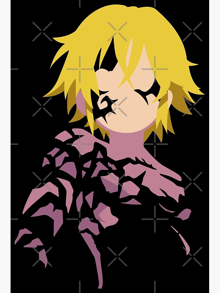 "Meliodas Demon form" Poster for Sale by gainzgear | Redbubble