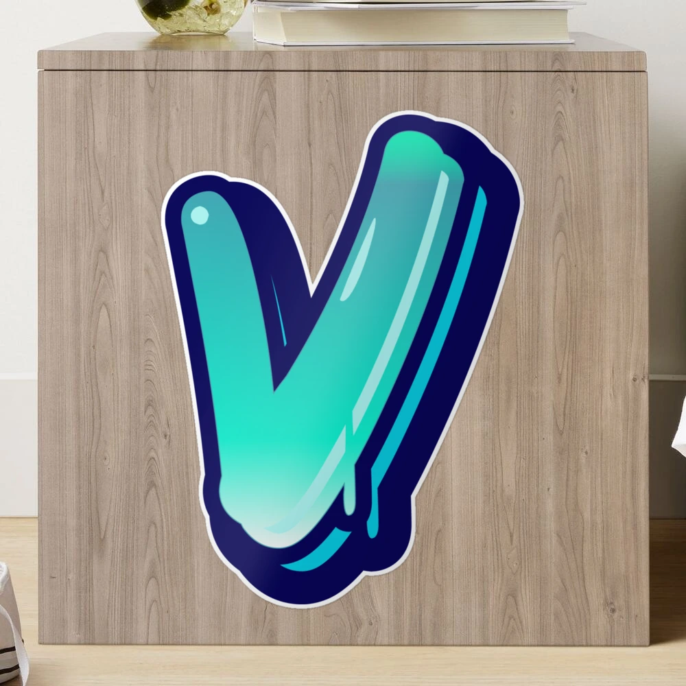 Bokstav V Graffiti Zentangle Stiliserade Alfabet Bokstav V I