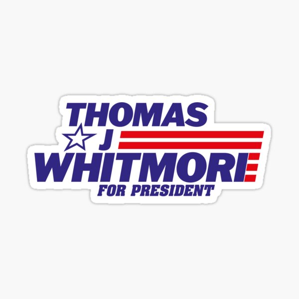"Whitmore for President!" Sticker for Sale by Pilots-Notes | Redbubble