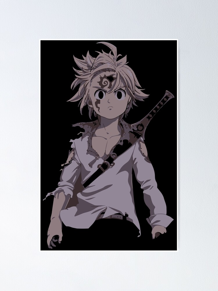 "Angry Meliodas" Poster by gainzgear | Redbubble