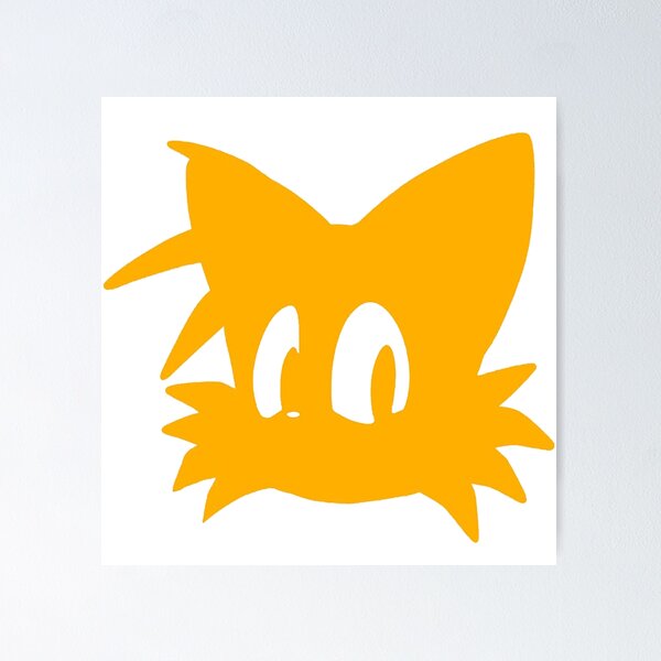 "Tails head logo" Poster for Sale by Blumonado | Redbubble
