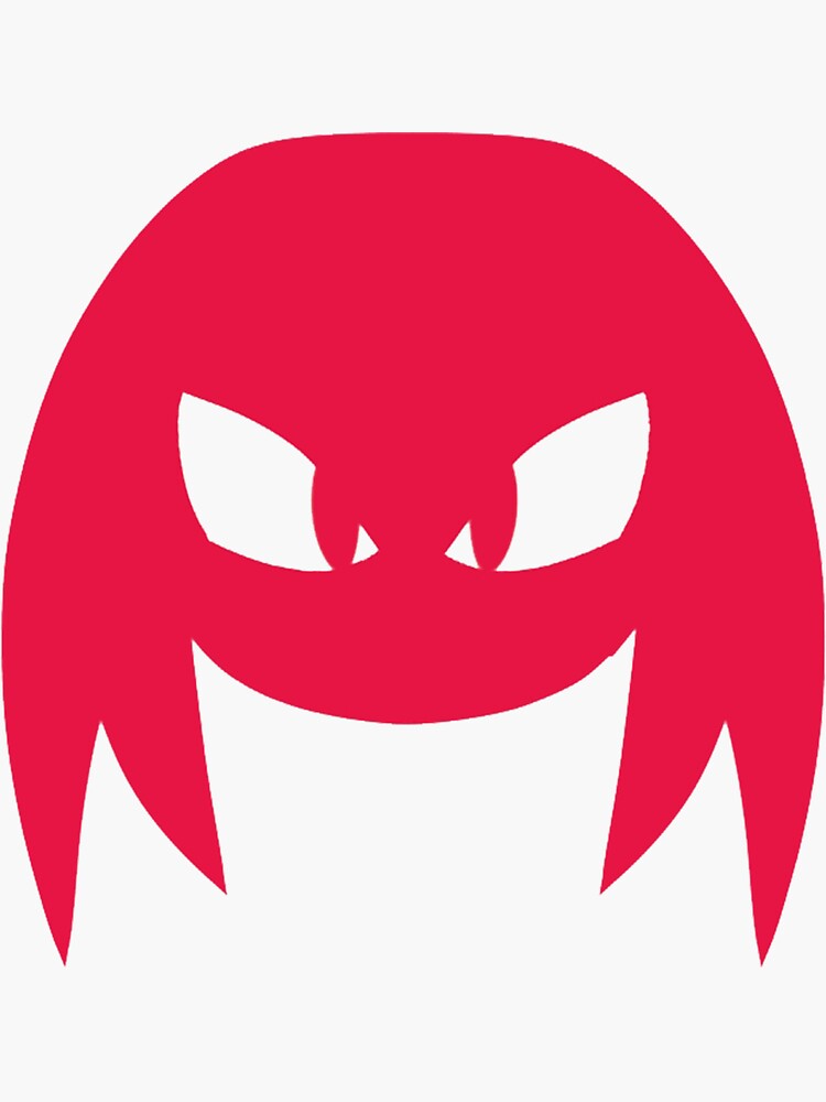 "Knuckles head logo" Sticker for Sale by Blumonado | Redbubble