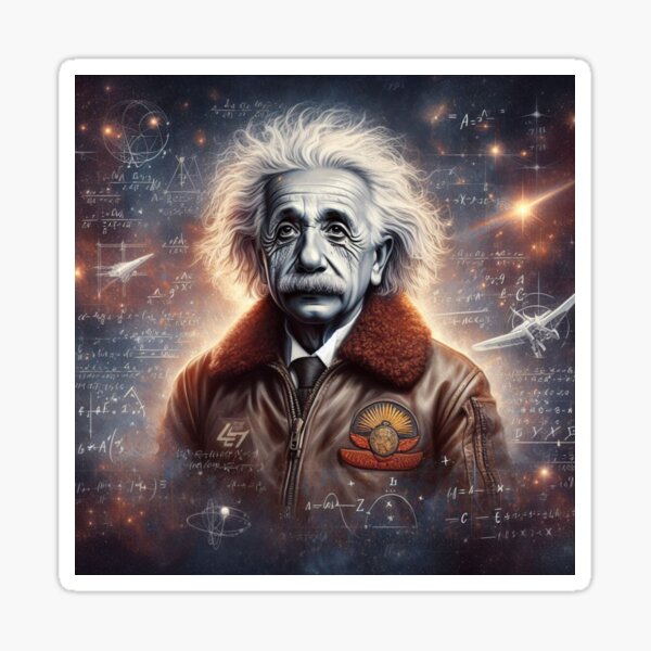 "Albert Einstein " Sticker for Sale by sevenmountains | Redbubble