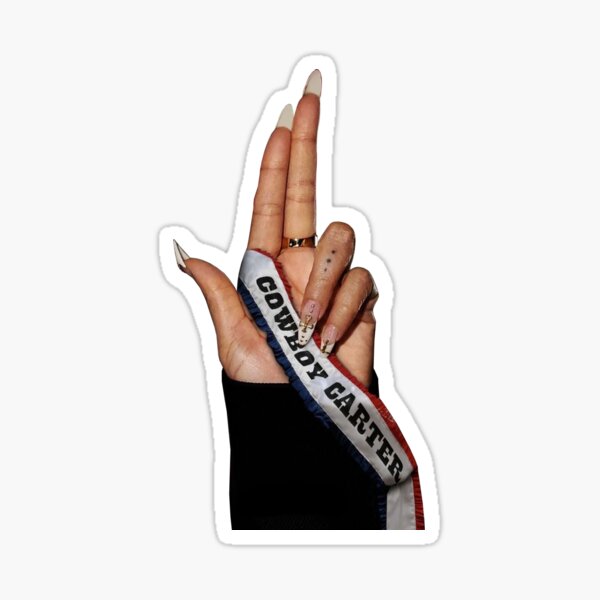 "Cowboy carter sticker" Sticker for Sale by Asashiprints | Redbubble