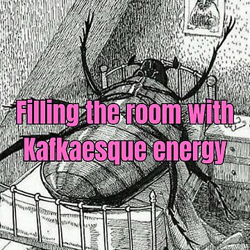 "Gregor Samsa Girl meme" Sticker for Sale by SaraFryer | Redbubble