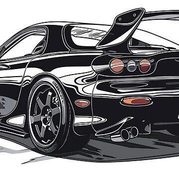"Mazda Rx-7 Efini Rotary Engine RX-7 Graphic classic Japanese car ...