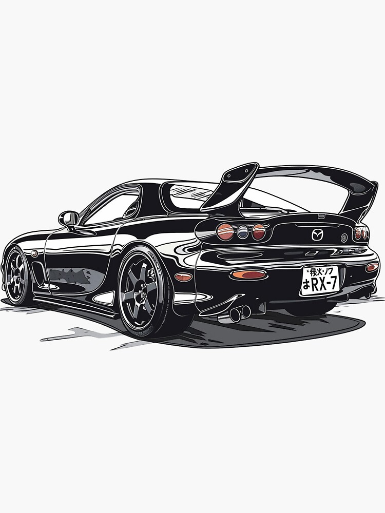 "Mazda Rx-7 Efini Rotary Engine RX-7 Graphic classic Japanese car ...