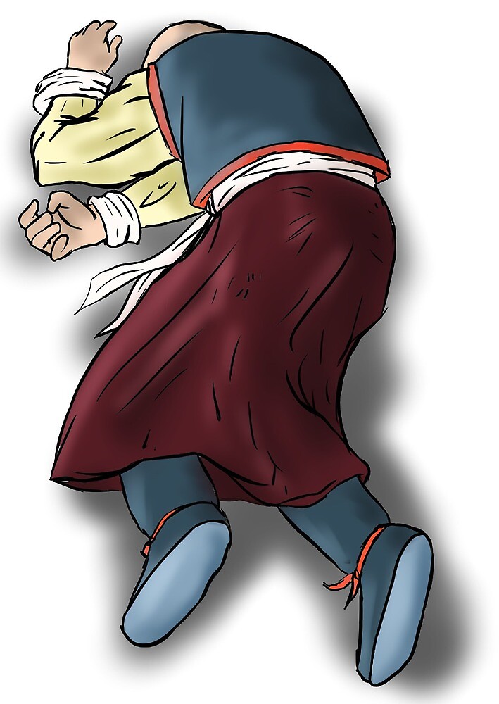 "Tenshinhan Dead (Yamcha pose)" by SerienReviewer | Redbubble