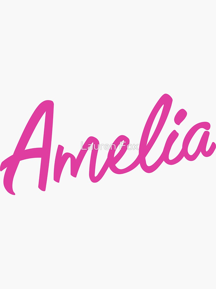 "Amelia Barbie font" Sticker for Sale by Lauren Fox | Redbubble