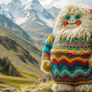 "Yodeling Yeti" Sticker for Sale by AiArtDigital | Redbubble