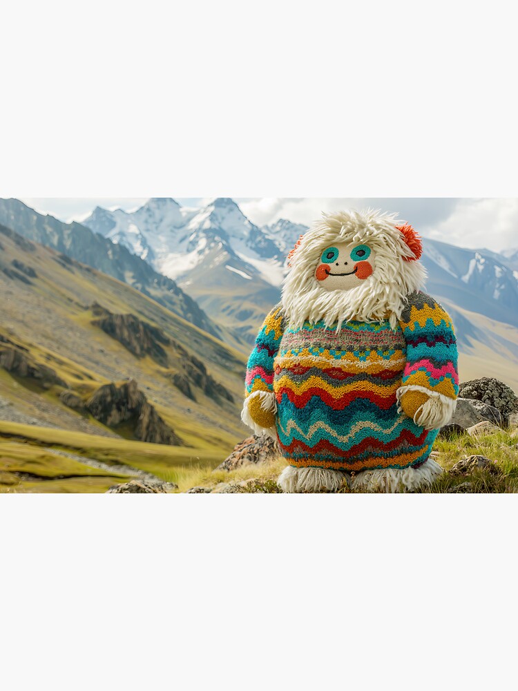 "Yodeling Yeti" Sticker for Sale by AiArtDigital | Redbubble