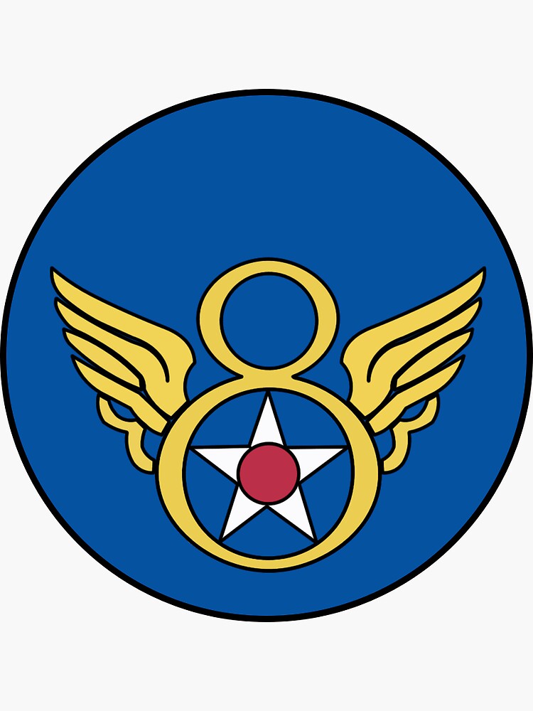 "8th Air Force Masters of the Air" Sticker for Sale by Here-We-Go ...