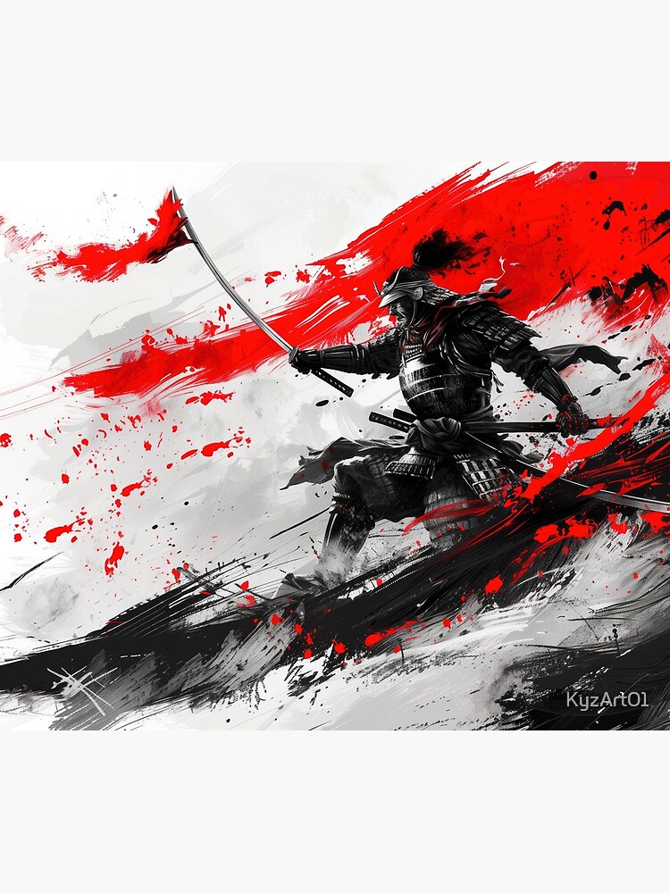 "Samurai Charge" Tapestry for Sale by KyzArt01 | Redbubble