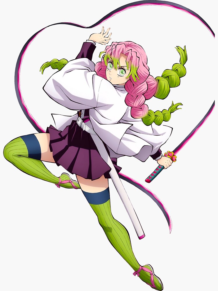 "Mitsuri Kanroji" Sticker for Sale by Designnnyy | Redbubble