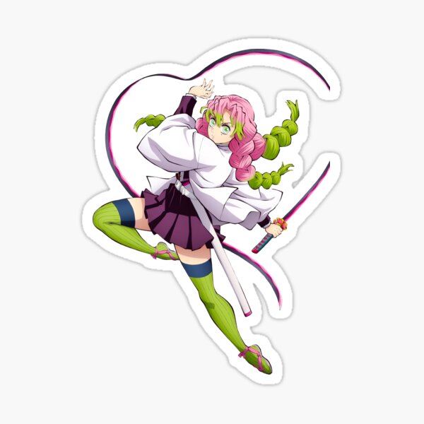 "Mitsuri Kanroji" Sticker for Sale by Designnnyy | Redbubble