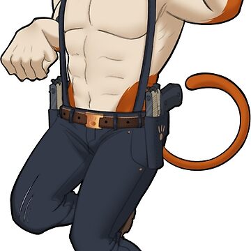 "Meowscles" Sticker for Sale by Sillyfany | Redbubble