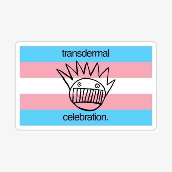 "Ween Transdermal Celebration - Trans Pride Flag" Sticker for Sale by ...