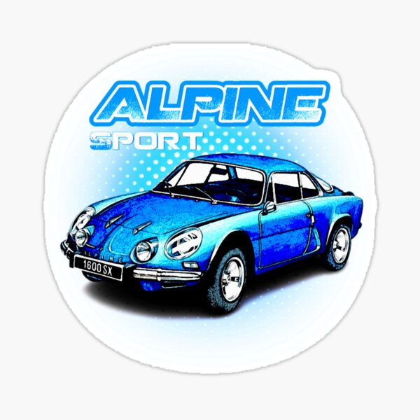 "Alpine car 110 " Sticker for Sale by edwardsskyla | Redbubble