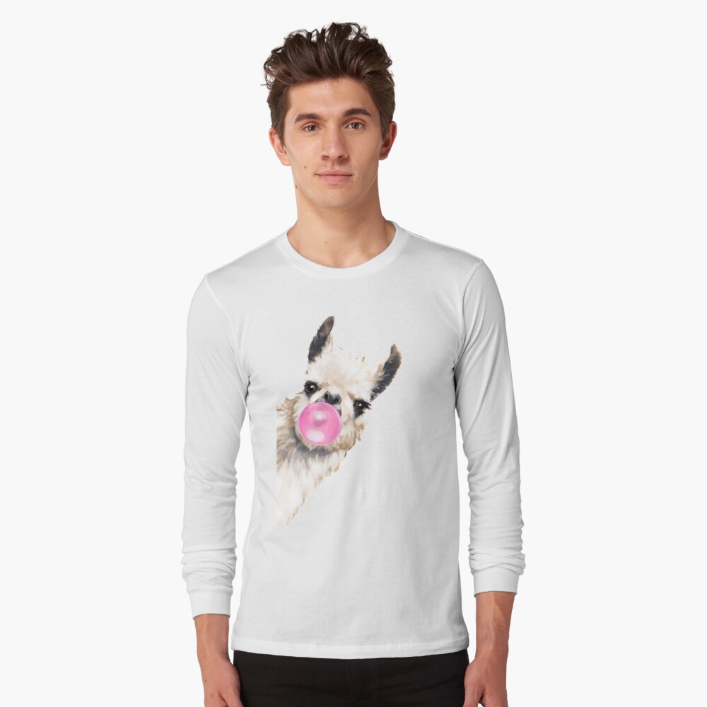 "Sneaky Llama with Bubble Gum" Poster for Sale by bignosework | Redbubble