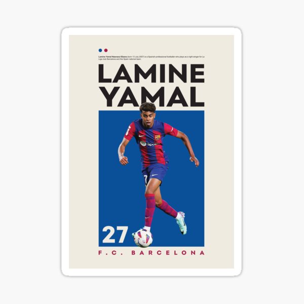 "Lamine Yamal" Sticker for Sale by LazErdi | Redbubble