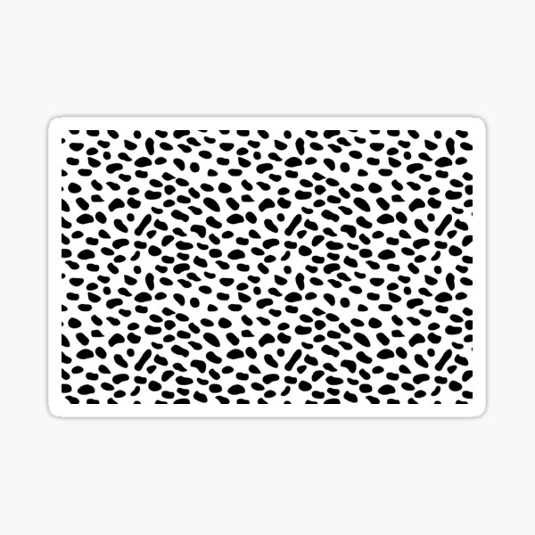 "BLACK AND WHITE SPOTS" Sticker for Sale by AnnieNeusteter | Redbubble