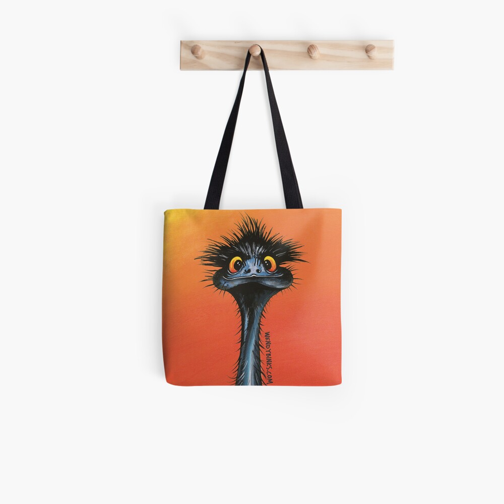 "stunned emu with sunset" Pillow for Sale by Wendybinks | Redbubble