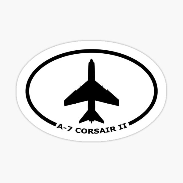 "A-7 Corsair II Attack Airplane " Sticker for Sale by webdango | Redbubble