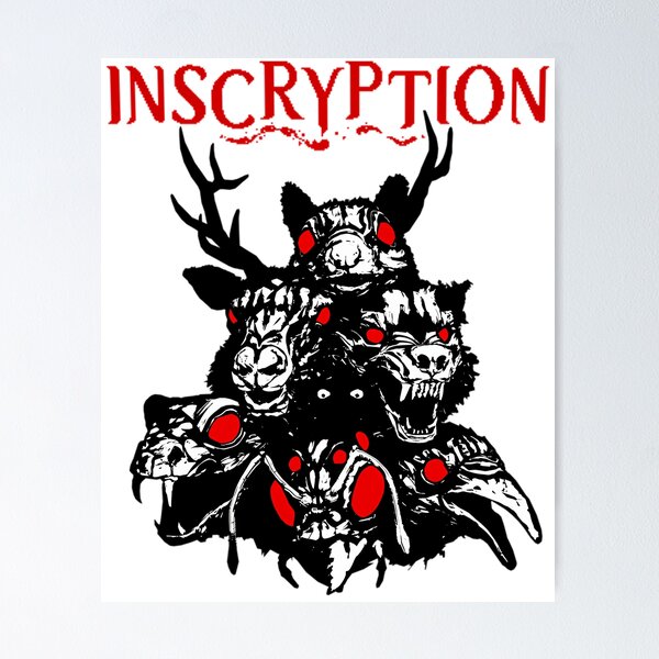 "Totems With Inscryption Logo" Poster for Sale by PciaWhite | Redbubble