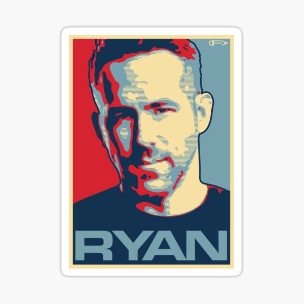 "Ryan" Sticker for Sale by DAFTFISH | Redbubble