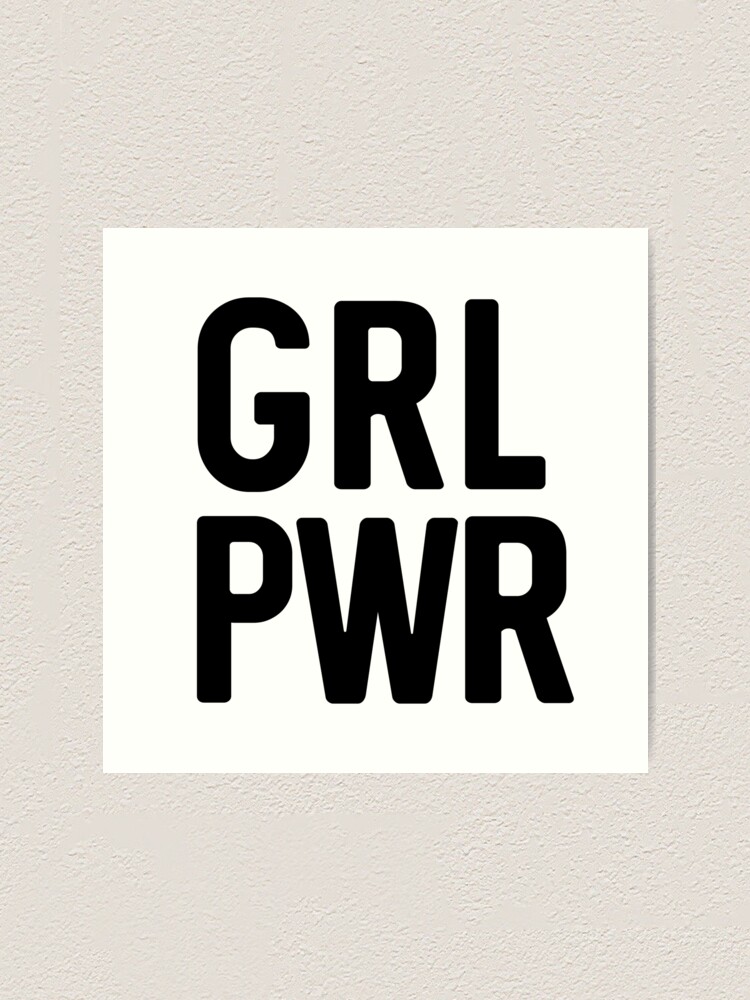 "GRL PWR" Art Print for Sale by designite | Redbubble
