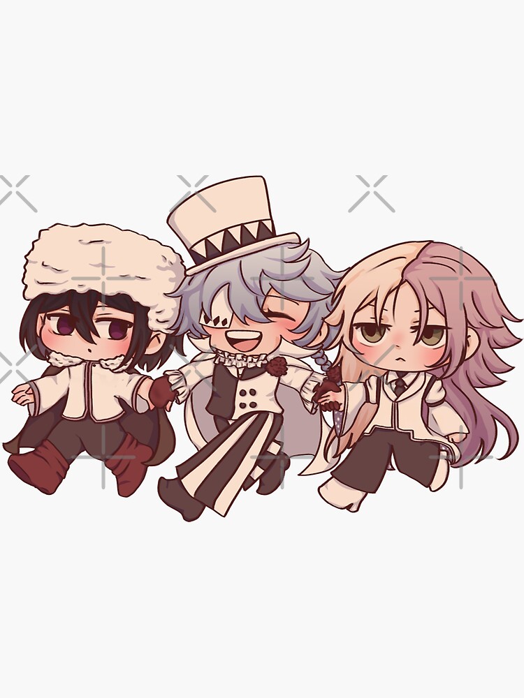 "DOA trio chibi" Sticker by petitemafia- | Redbubble