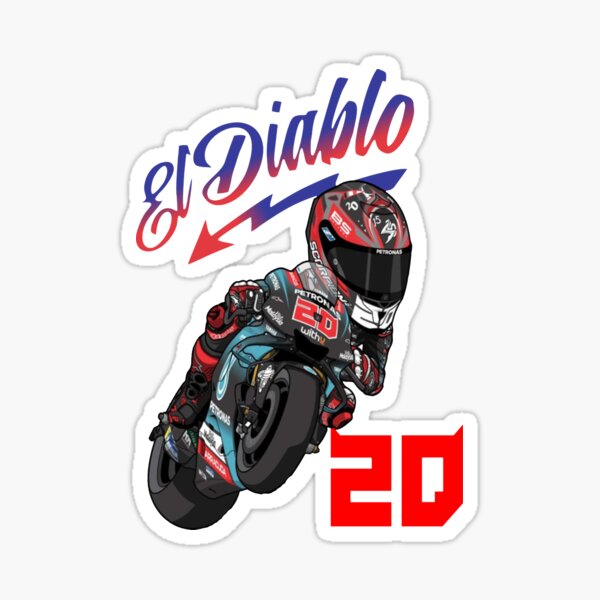 "Fabio Quartararo 20" Sticker for Sale by StudioMania | Redbubble