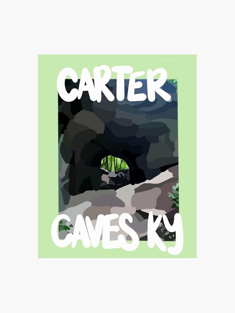 "Carter Caves " Sticker for Sale by Lizzie45y | Redbubble