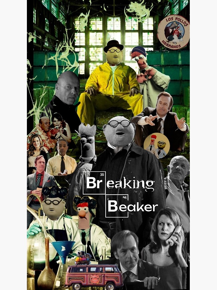 "Breaking Beaker // Muppet Collage Parody" Poster for Sale by Evan Bode ...