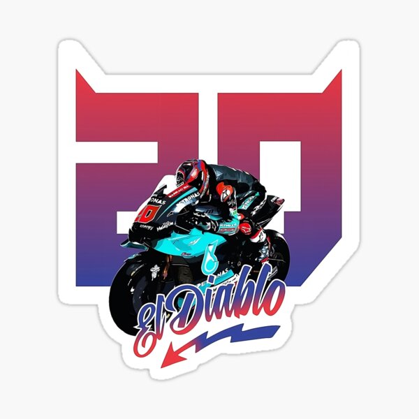 "Fabio Quartararo 20" Sticker for Sale by StudioMania | Redbubble