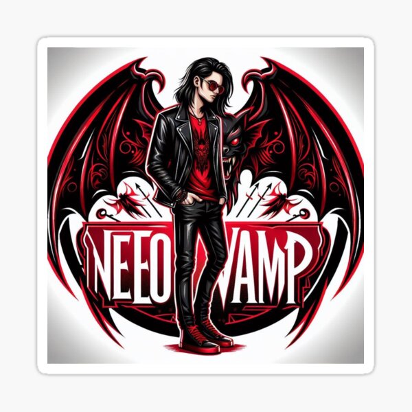 "gothic vampire" Sticker for Sale by NEO Jason vamp GO FOR PEACE AND ...