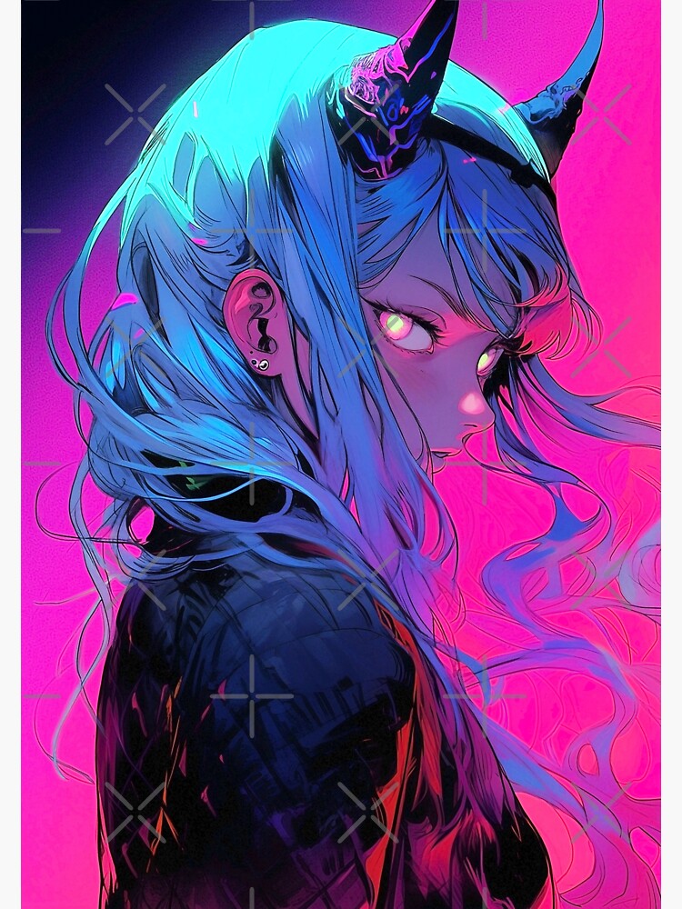 "Succubus girl anime" Sticker for Sale by iWallGlow | Redbubble