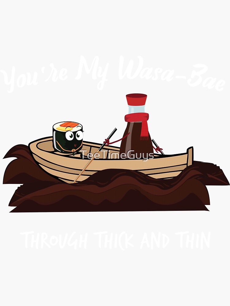 "Wasa-Bae V2" Sticker for Sale by TeeTimeGuys | Redbubble