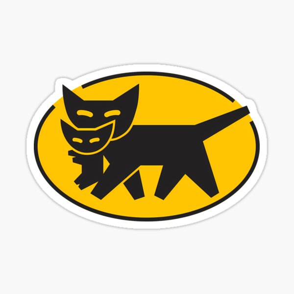 "Yamato Transport Kuroneko Logo" Sticker by FranckArnaud | Redbubble